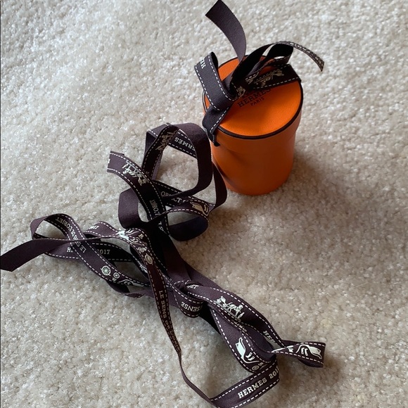 Hermes | Accessories | Authentic Mini Hermes Box And Hermes Ribbon ...
